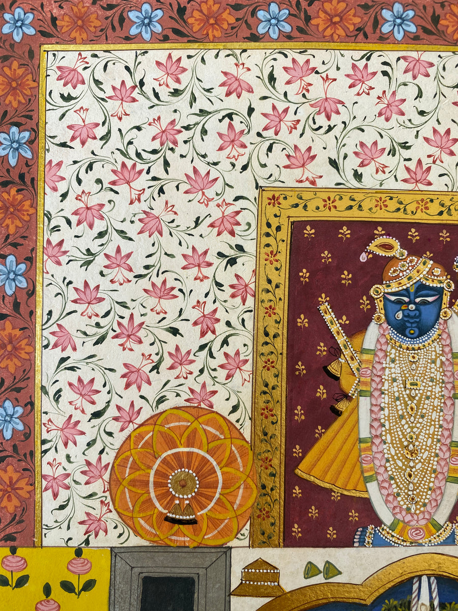 Painting of Shreenathji (Krishna) (2) – Kapara London